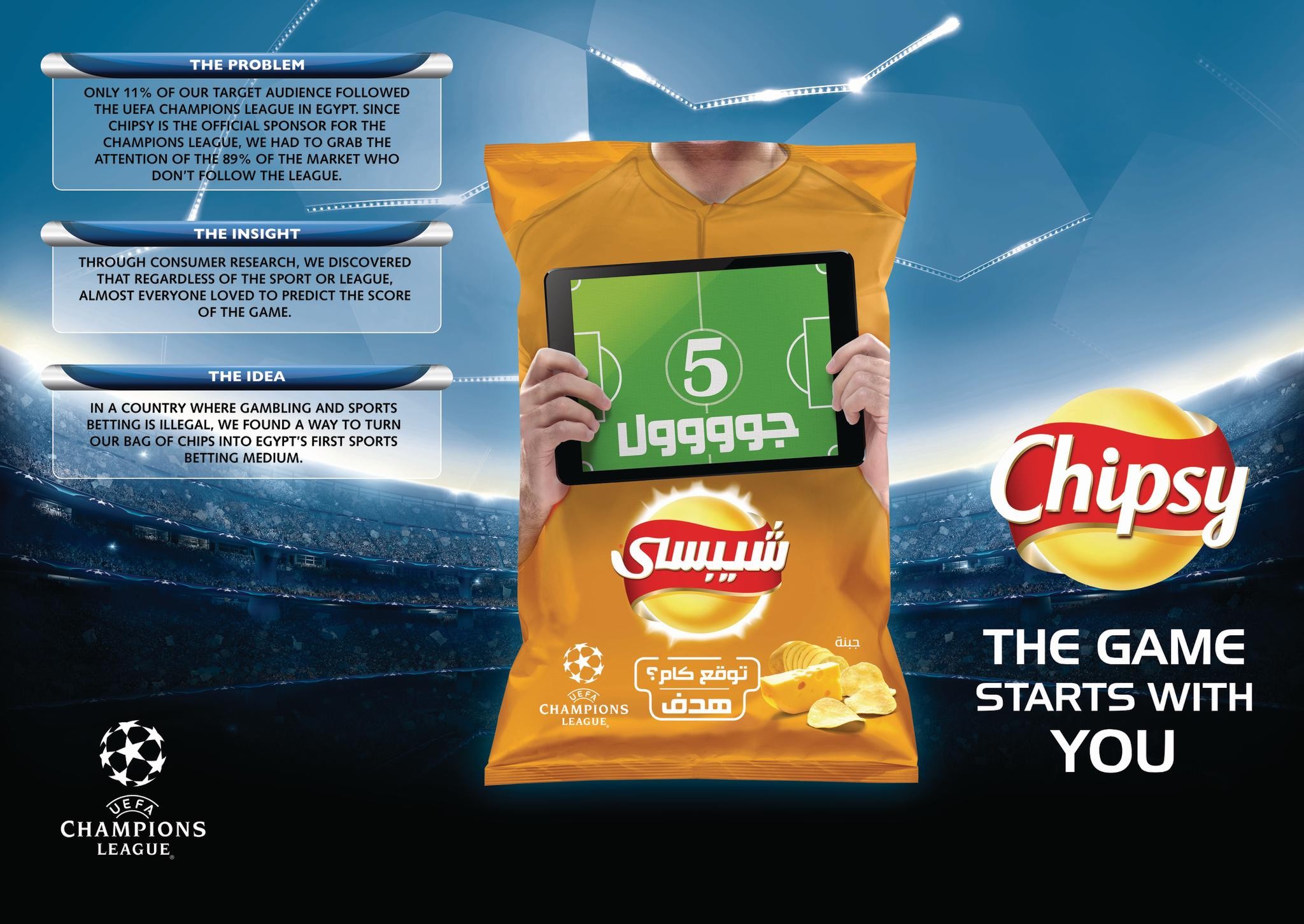 Chipsy: UCL-Now you can predict the score | Campaign | THE WORK