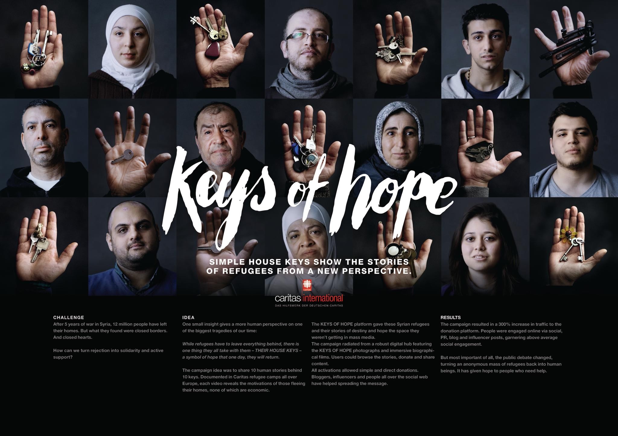 Caritas "Keys of hope" | Campaign | THE WORK