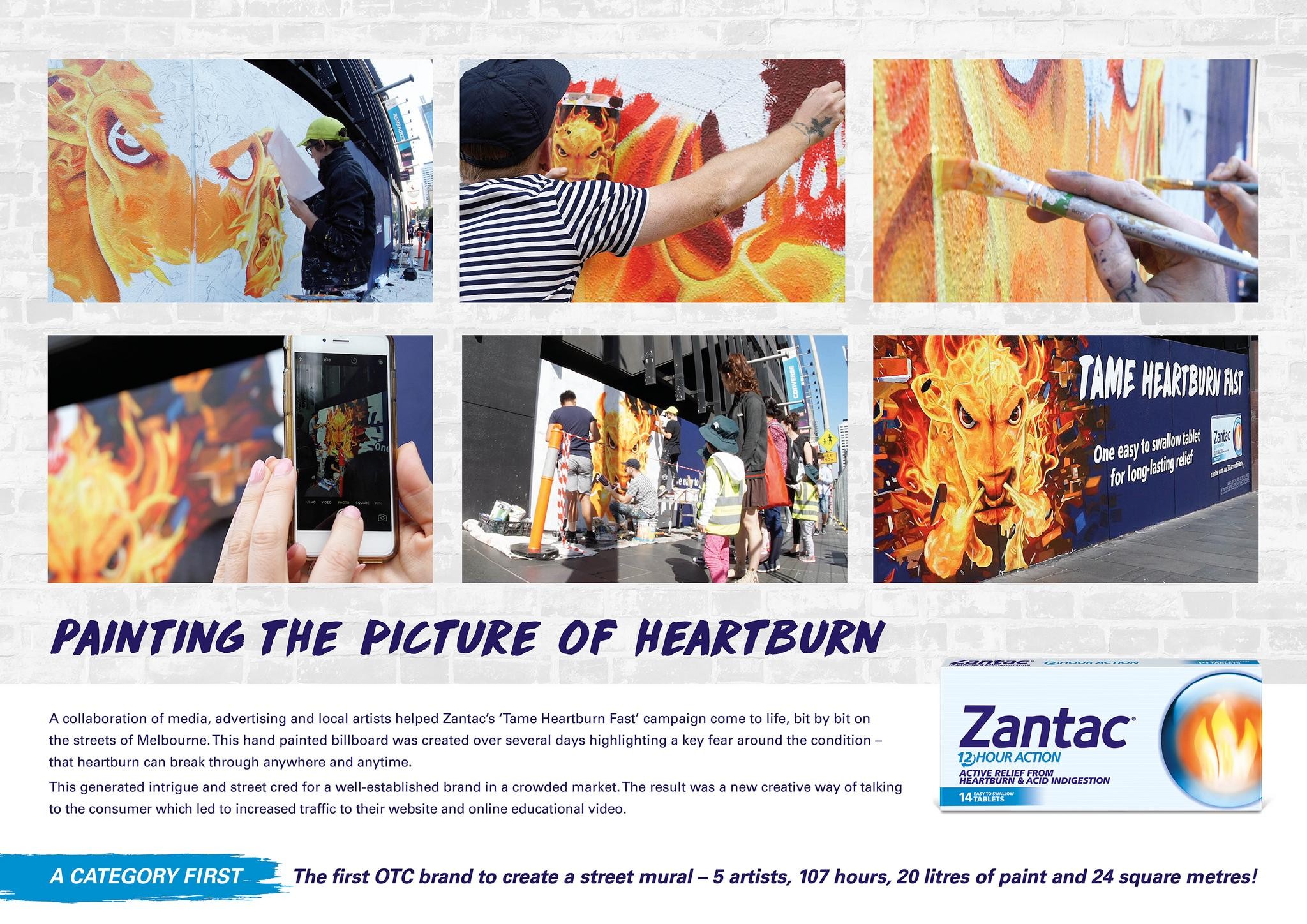 Painting the picture of heartburn | Campaign | THE WORK
