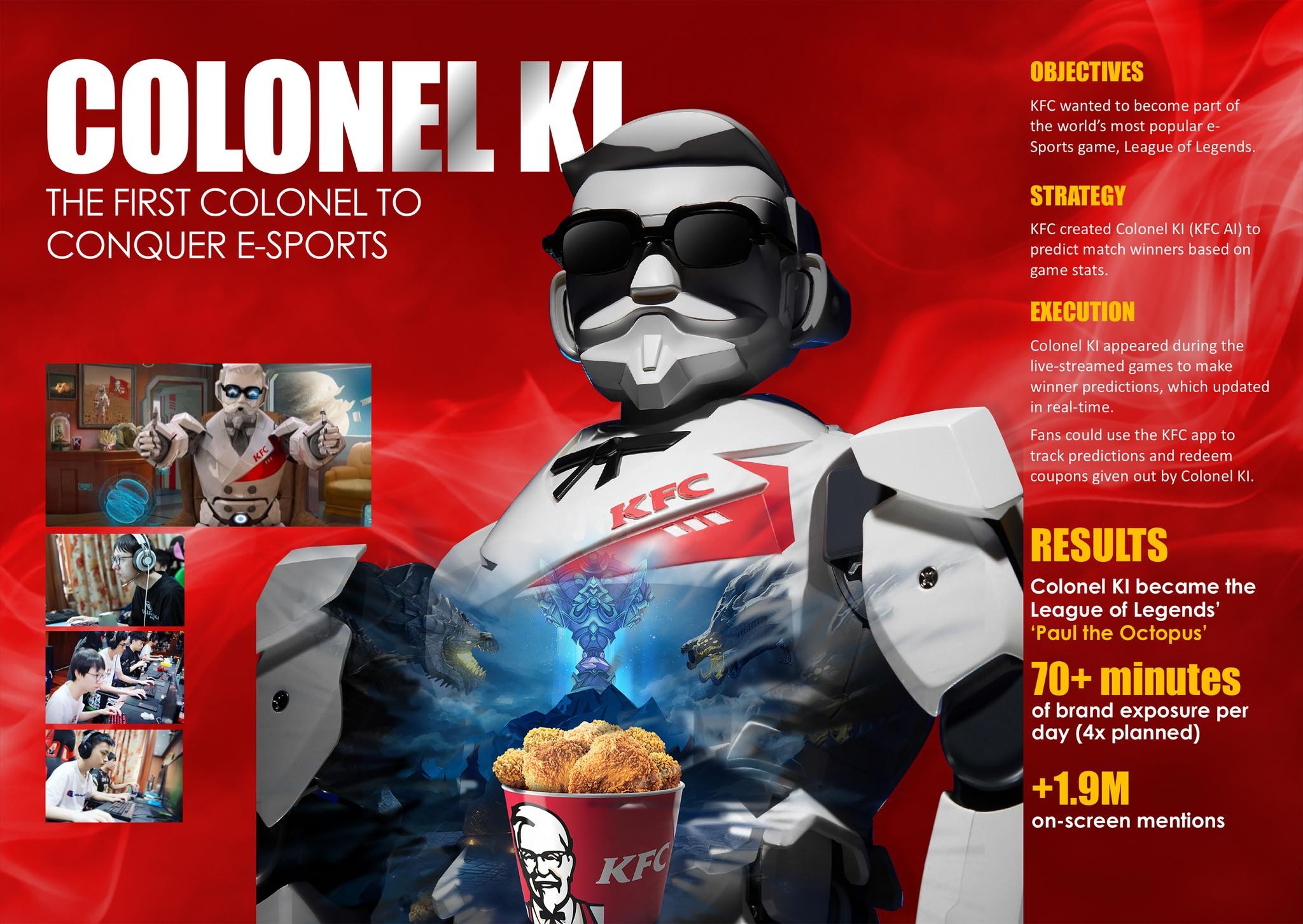 KFC's Colonel KI: The First Colonel to Conquer e-Sports | Campaign